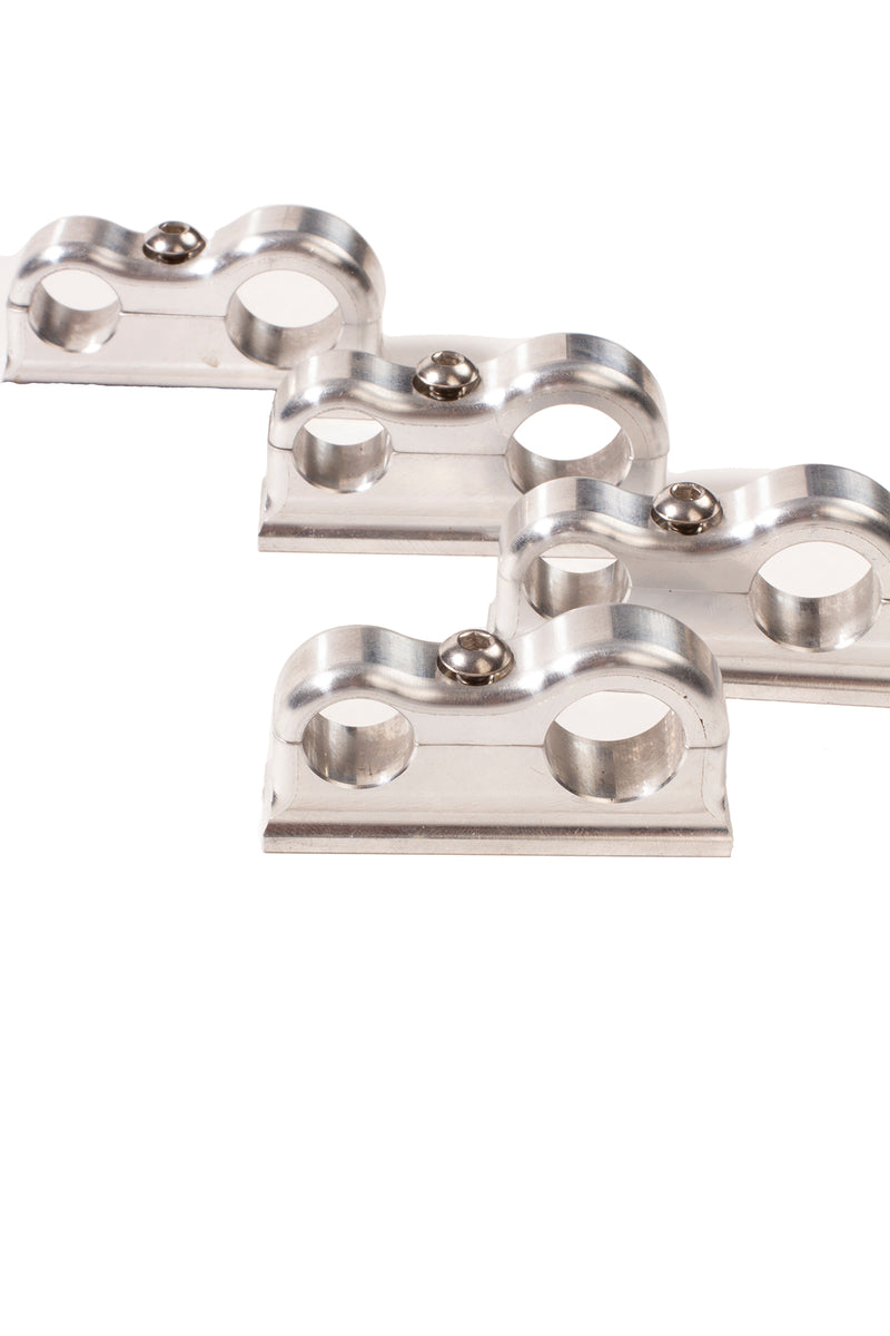Scott's Hotrods Custom Billet Dual Line Clamps - 9/16" x 11/16" – Level ...
